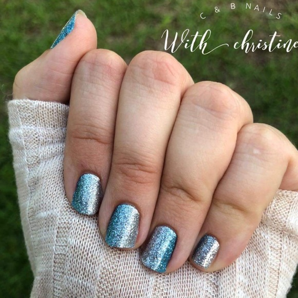 Color Street | Makeup | Retired Color Street French Riviera Blue Silver ...